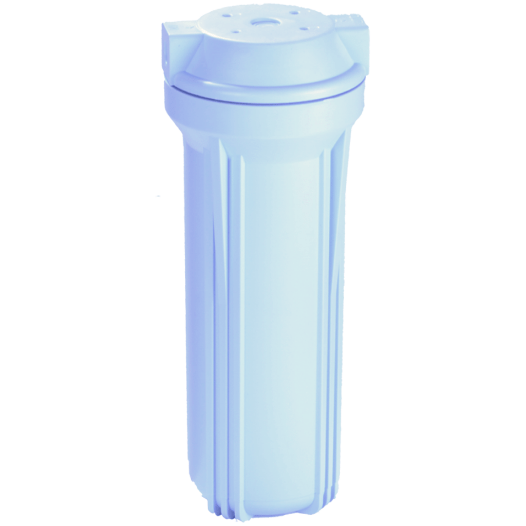 Filter Housing - 10 inch light blue with 1/4 inch cap - Pure Water 4 Life